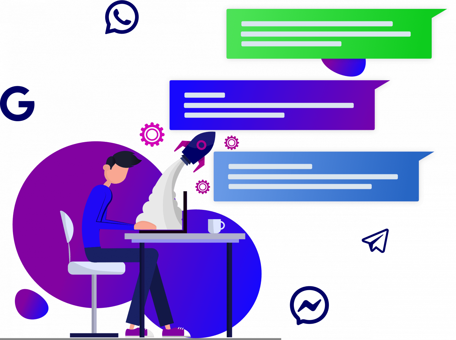 Hoe kan een chat operator vragen beantwoorden?